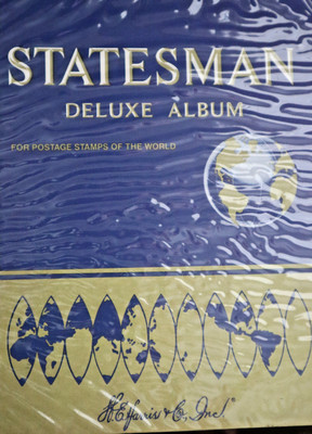 Statesman Deluxe Stamp Album 15 STAMPS INCLUDED! | eBay