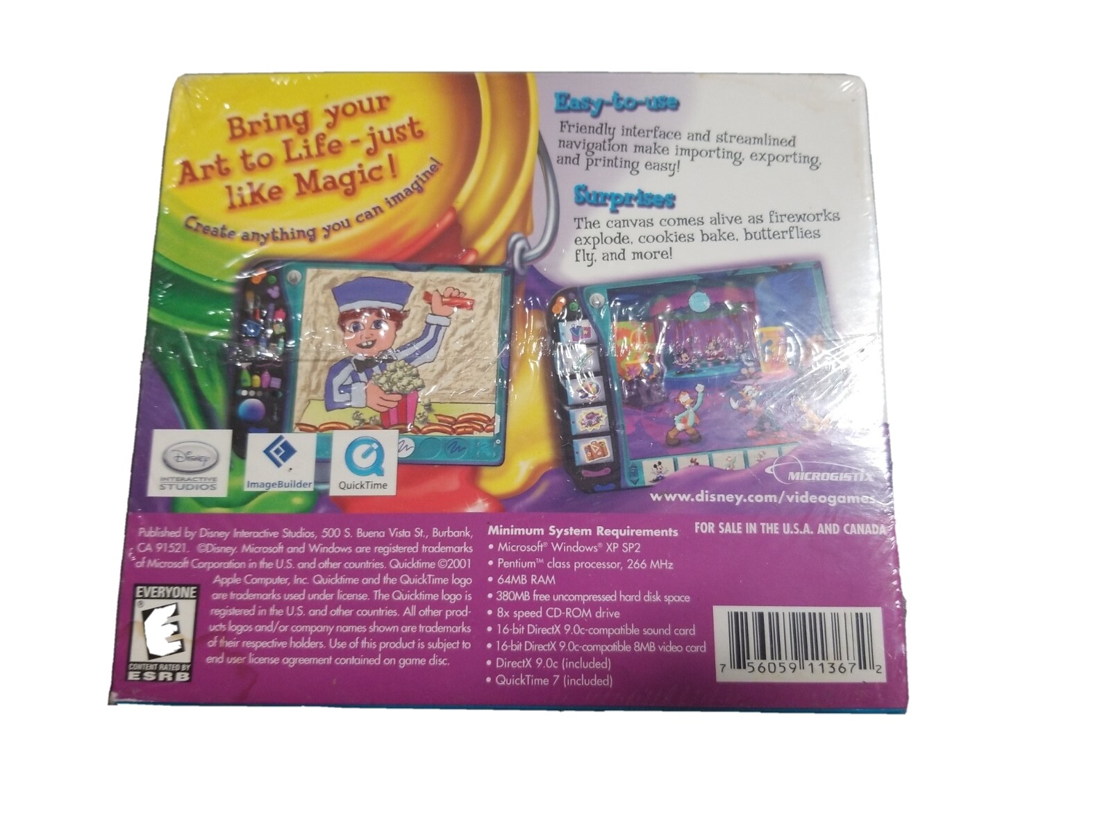 Disney's Magic Artist Studio (PC Educational Art Game) Tested Win 10 ...