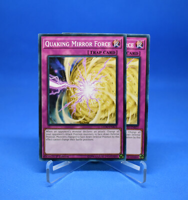 Yu-Gi-Oh! 2x Quaking Mirror Force [LEDD-ENB23] 1st Ed NM | eBay