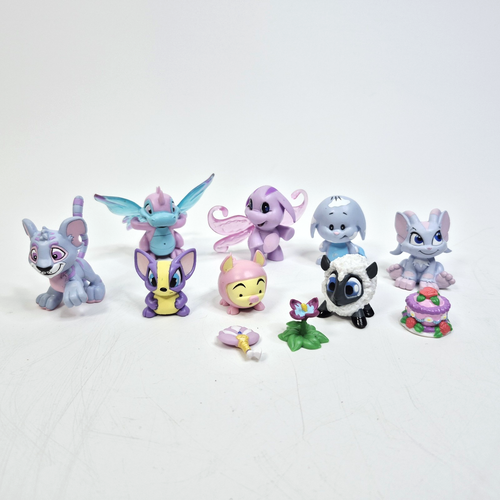 Neopets PVC Mini Figure Lot Kacheek Acara Kougra Scorchio Poogle Mazzew ...