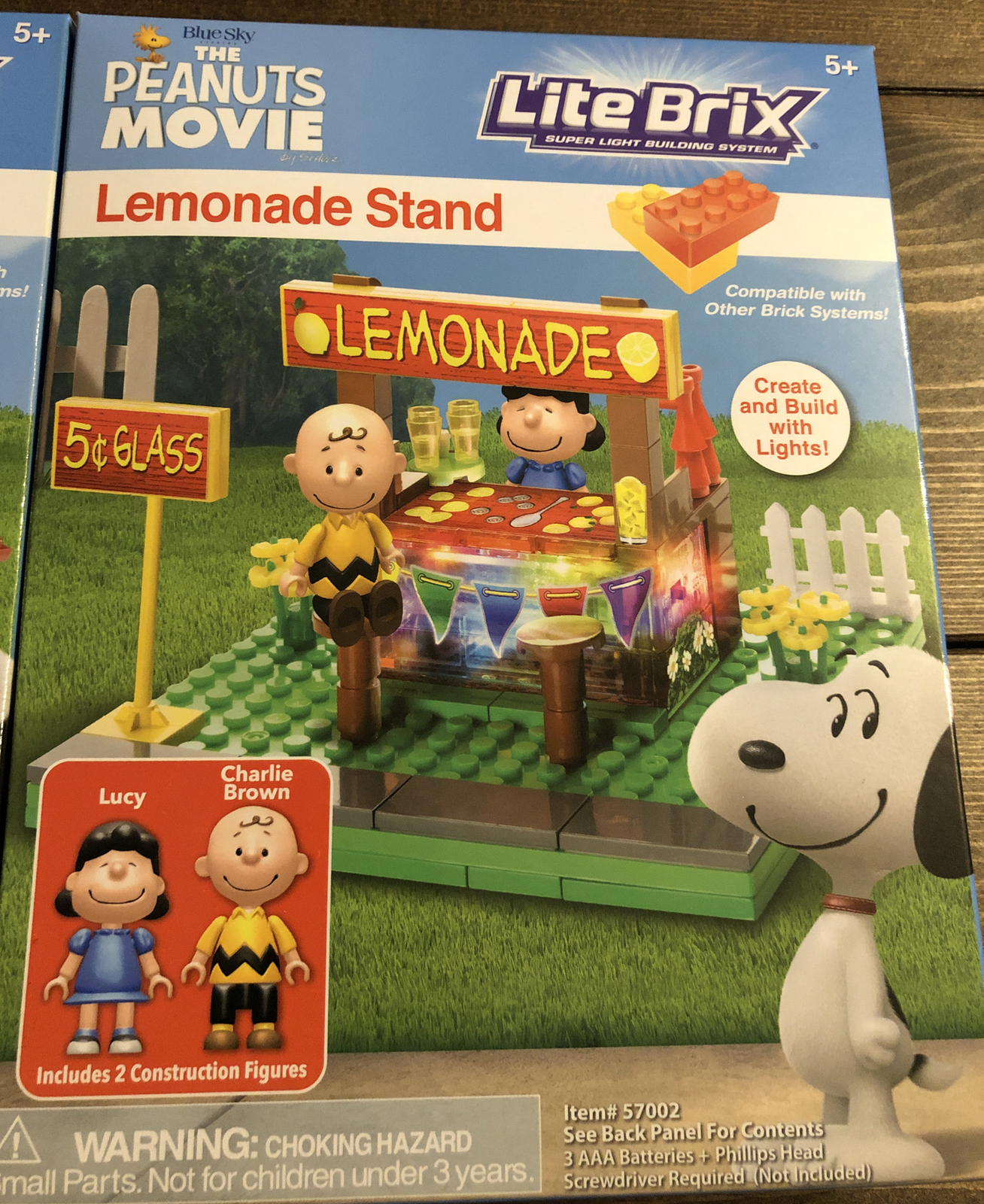 Lite Brix Peanuts Lemonade Stand And Olafs Biplane Sets - Lucy, Charlie ...