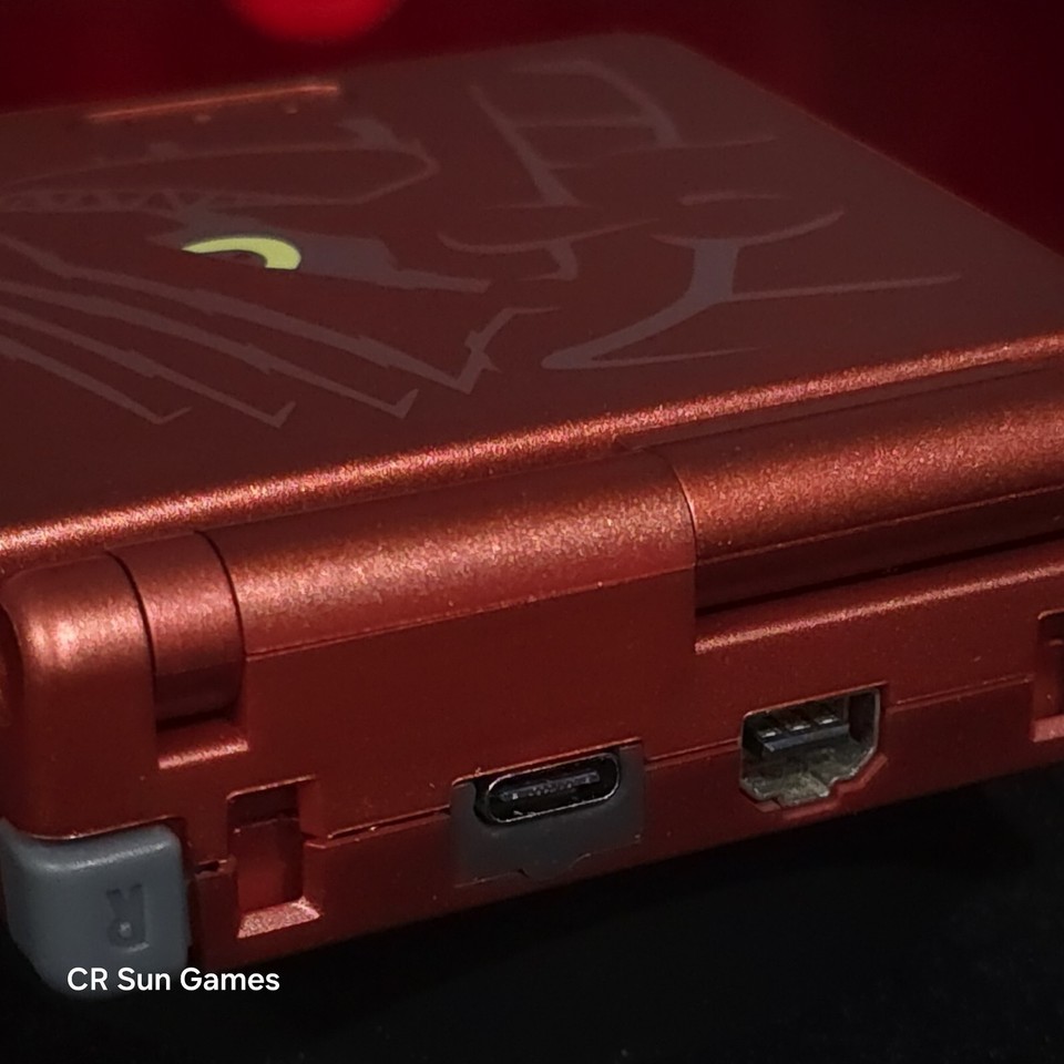 Red Nintendo Game Boy Advance GBA SP IPS V2 And USB-C - Groudon | eBay