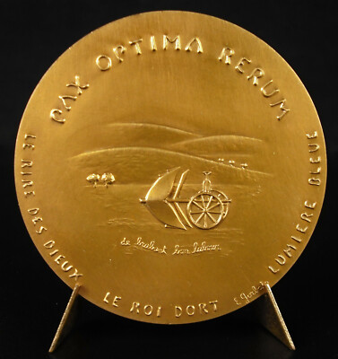Médaille Charles Braibant écrivain Villemomble archiviste PAX OPTIMA ...