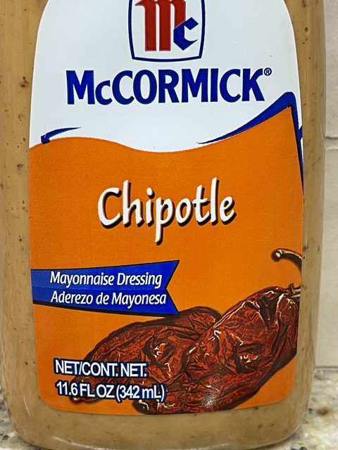 3 Squeeze Bottles McCormick Chipotle Mayonnaise Dressing 11.6 oz ...