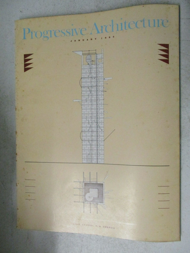 PROGRESSIVE ARCHITECTURE MAGAZINE JANUARY 1985 FOUR PUBLIC SQUARES ...