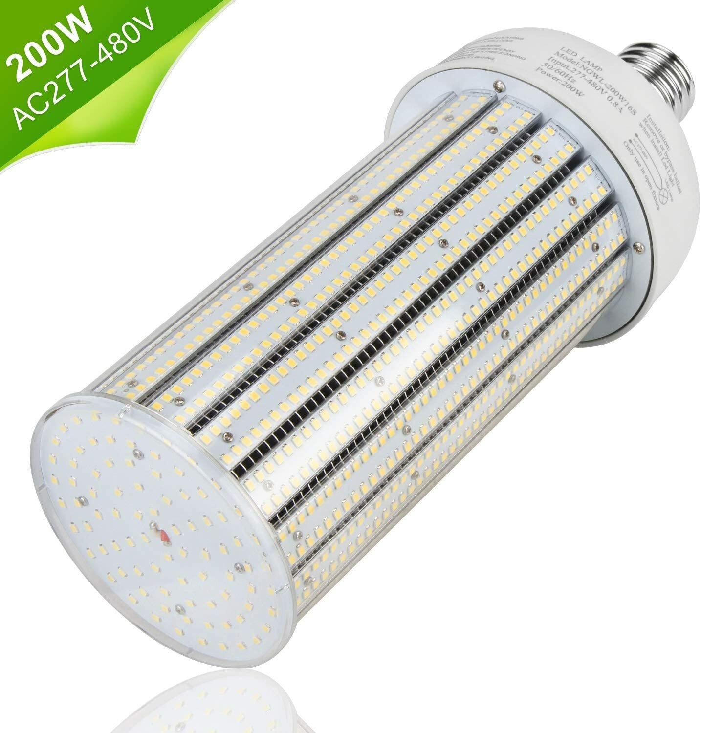 480V LED Corn Bulb 200W SMD2835 Light Corn Lamp 6000K Replace 1000W MH ...