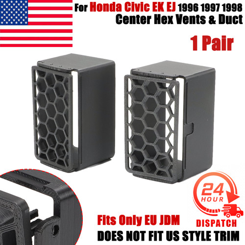 For Honda Civic EK EJ 1996-98 Center Hex Vents & Duct 9in Android ...