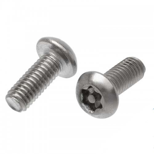 M8 x 16mm Security Button Post Torx Metal Thread Screw 304 Stainless ...