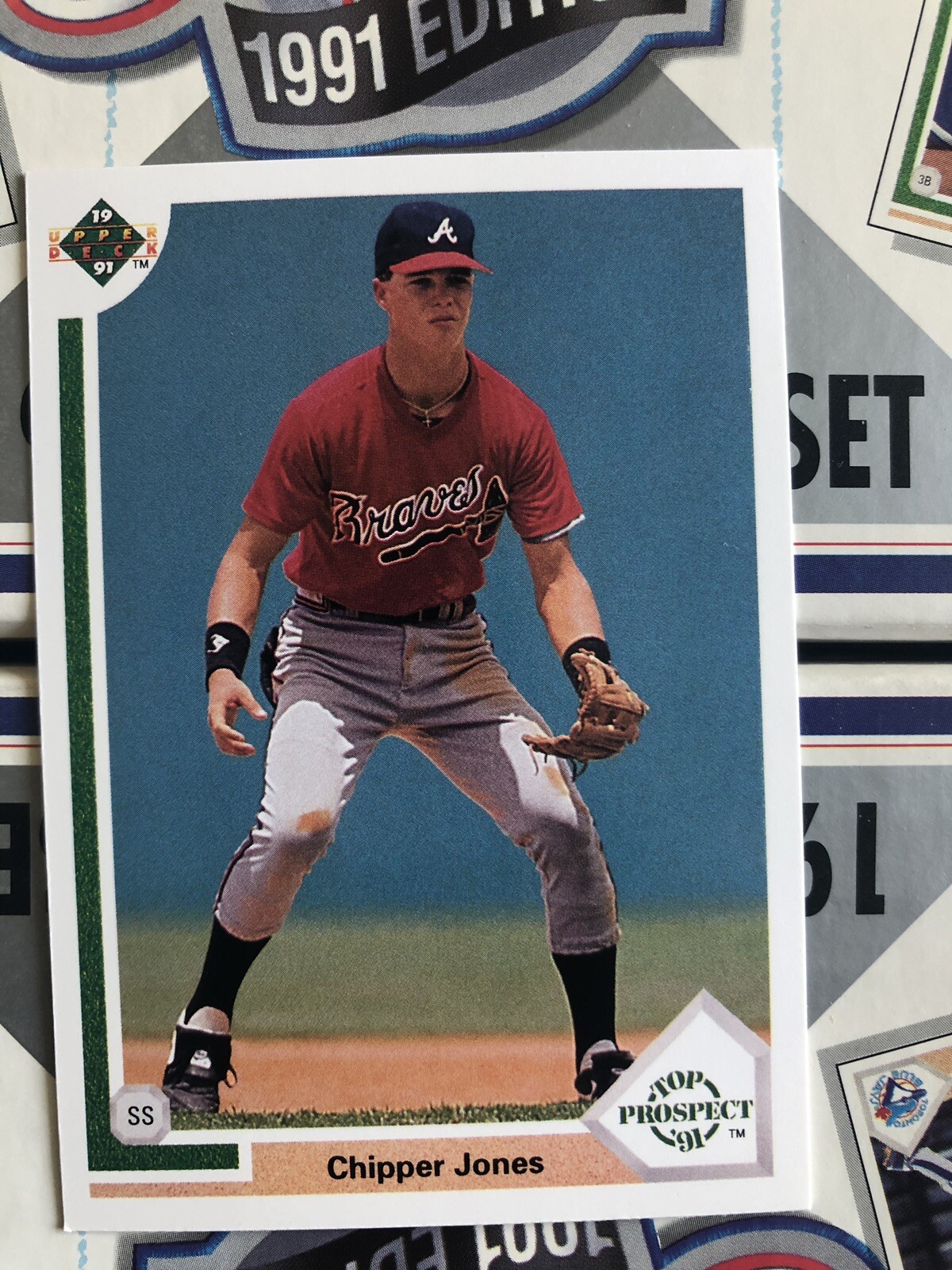 1991 Upper Deck - Top Prospect Chipper Jones #55 (RC) for sale online ...