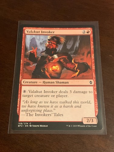 Magic the Gathering Battle for Zendikar Valakut Invoker | eBay