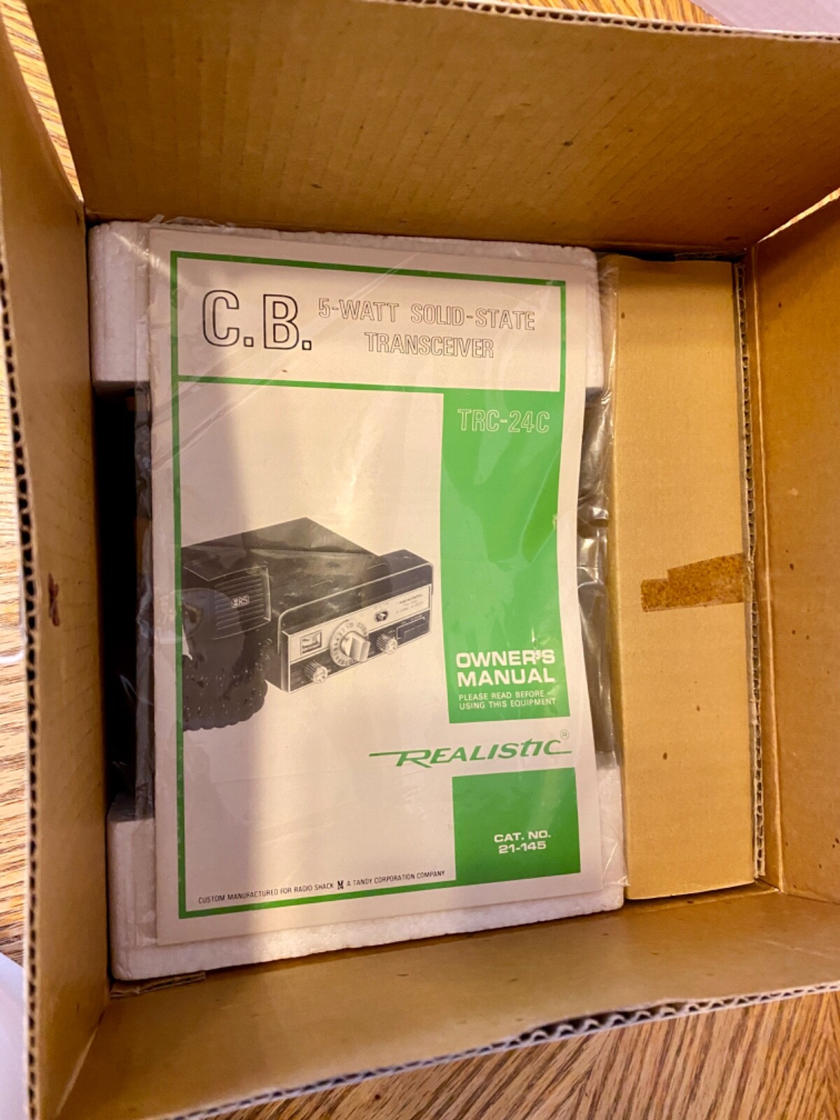 Vintage NOS 1976 Realistic TRC-24C 23 AM Mobile CB Radio R/S History ...
