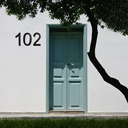 10" Floating House Number Acrylic Large House Number for Outside Black ...