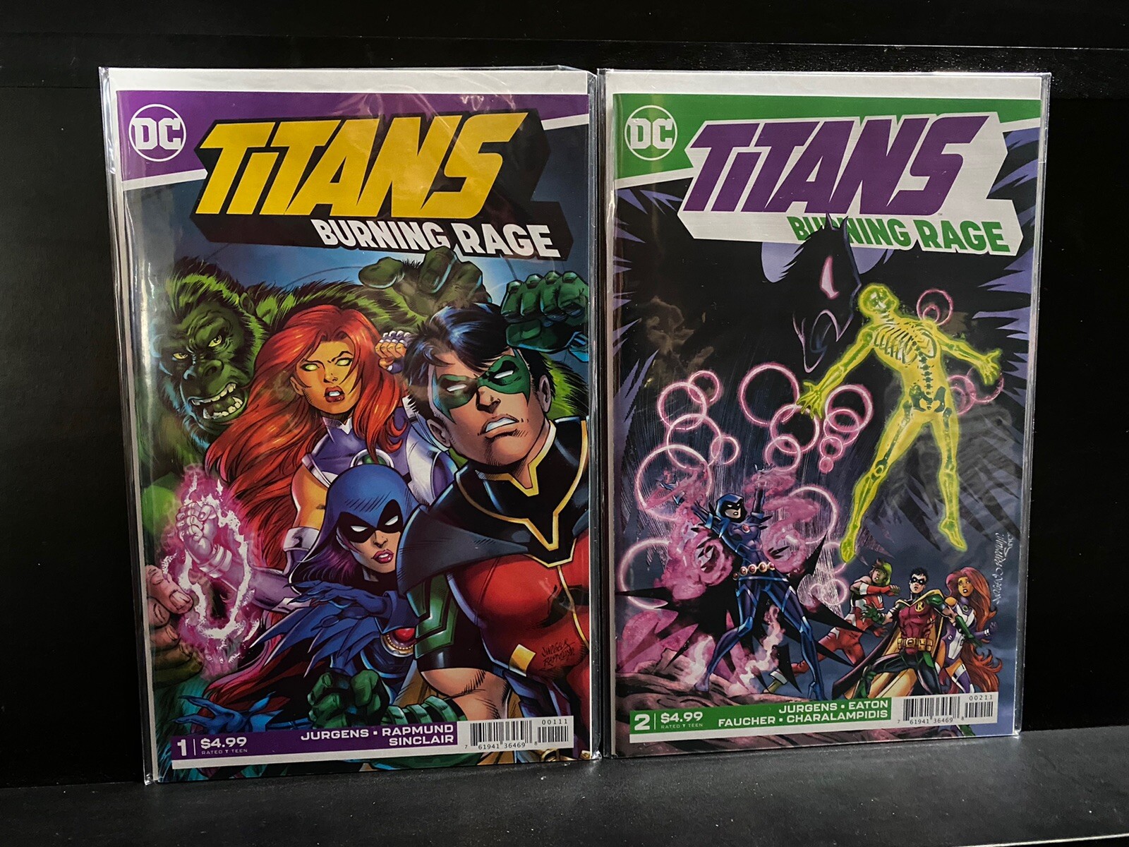 Titans Burning Rage #1 And #2 . DC Comics Bagged & Boarded. | eBay