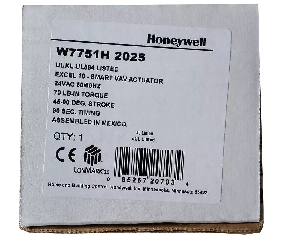 W7751H 2025 New Sealed Honeywell Smart VAV Actuator W7751H2025 W7751H ...