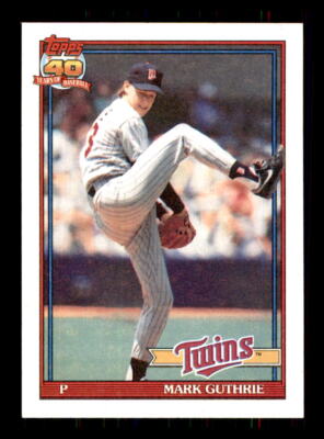 1991 Baseball Topps Mark Guthrie Minnesota Twins #698 | eBay