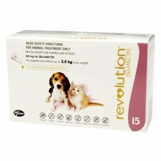 Revolution for Puppies and Kittens Up to 2.5kg, Pink - 15 Pack for sale ...