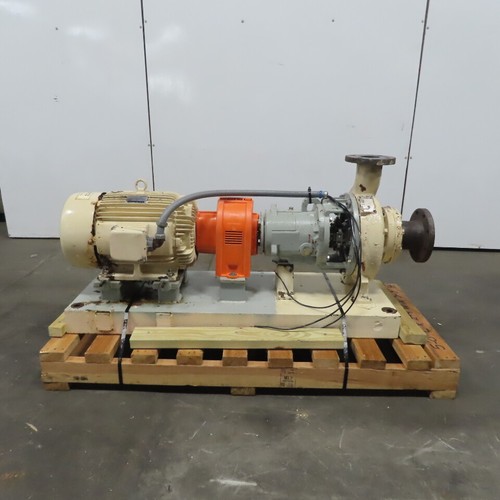 Duriron 4x3-10H/94 20Hp 230/460V 3Ph 1755RPM 500GPM 77Hd/Ft Pump ...