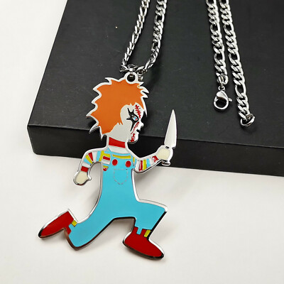 2 inch ICP Juggalo Chucky Charm Pendant Necklace Men stainless steel ...