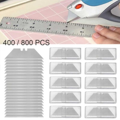 400/800 pcs Utility Knife Blades General Purpose Heavy-Duty with Box ...