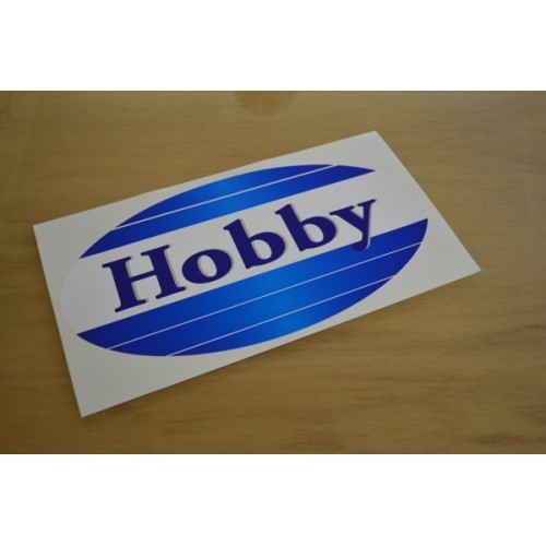 HOBBY - (FADING BLUE) - Oval Roof Caravan Sticker Decal Graphic ...