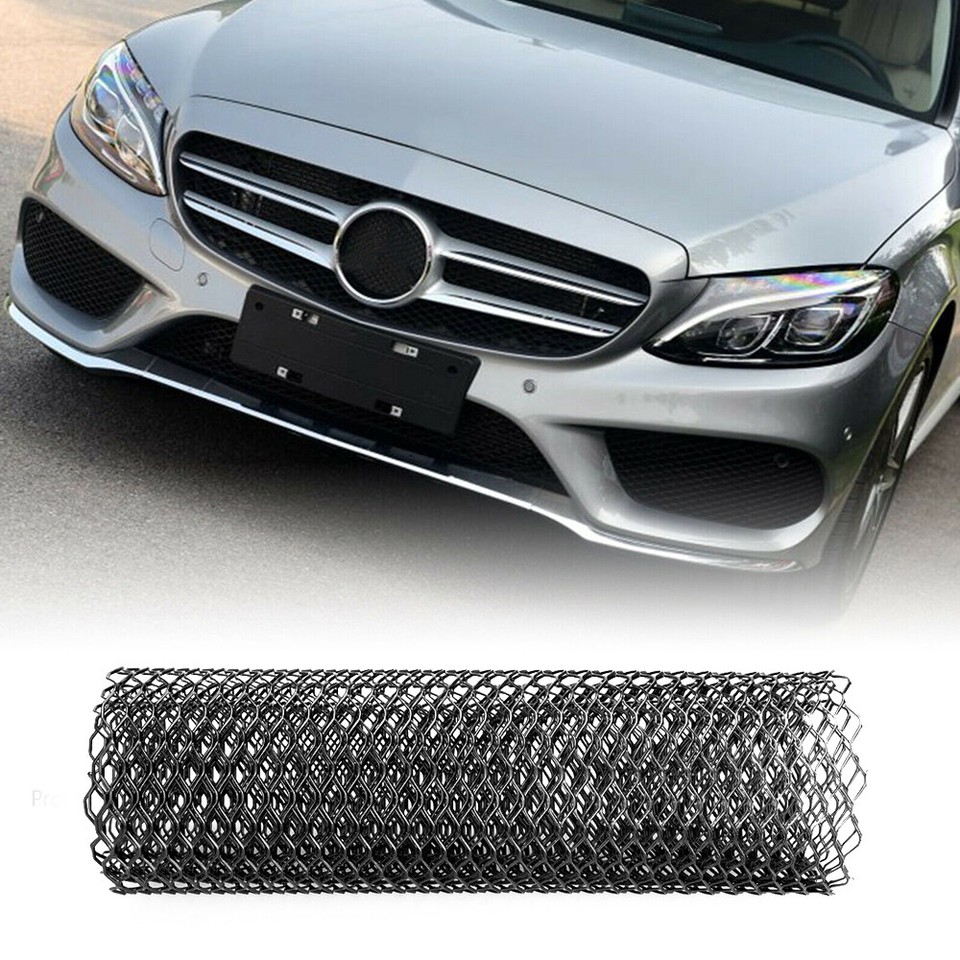 Universal Black Car Grille Mesh Net Sheet Aluminum Rhombic Auto Mesh ...