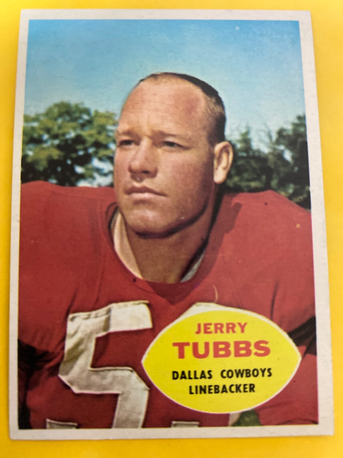 1960 Topps Football #38 Jerry Tubbs NM/MT | eBay