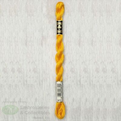 DMC Perle (Pearl) Cotton Thread, Size 5, 25m Skein, Colour 972 DEEP ...