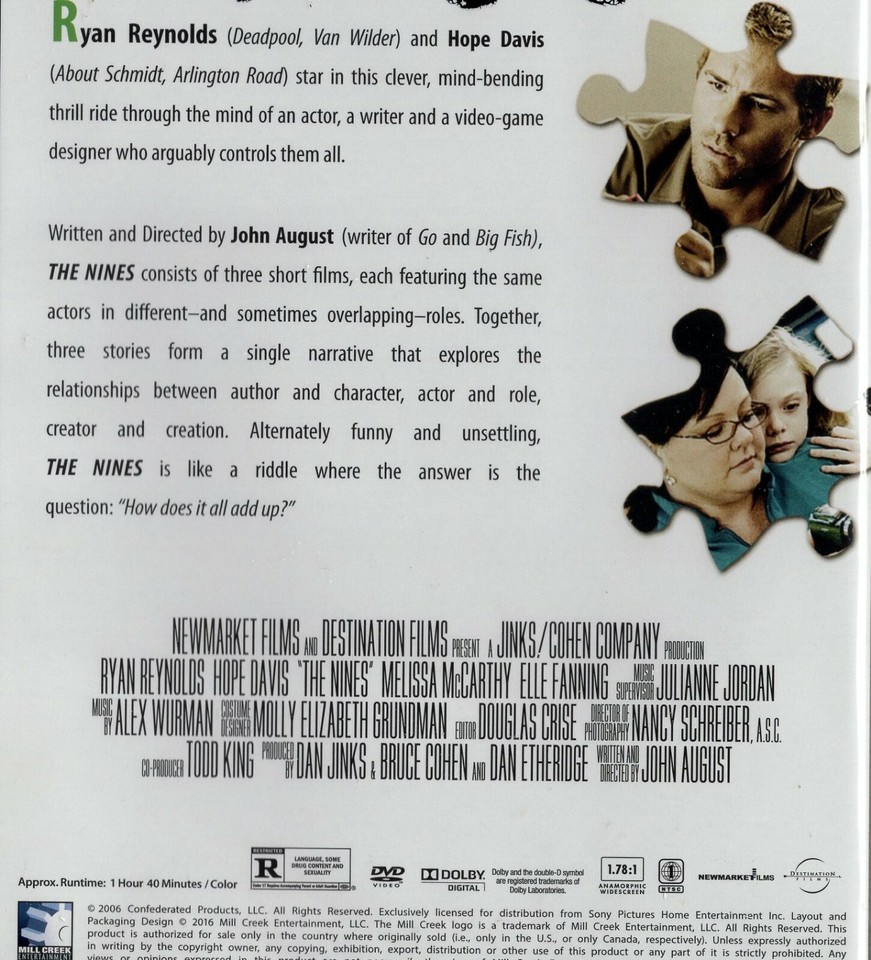 The Nines (DVD) Ryan Reynolds, Hope Davis BRAND NEW | eBay