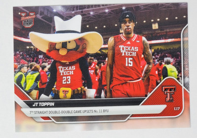 JT Toppin Texas Tech 2025-26 Bowman U NOW Basketball Card 55 | eBay