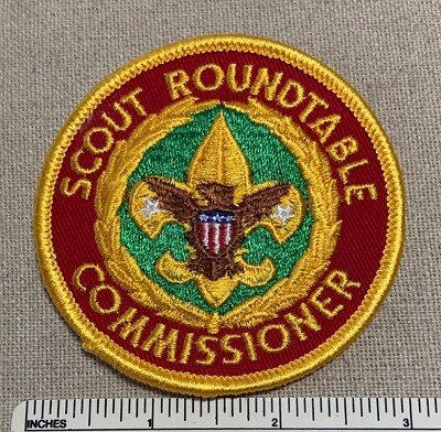 Vintage ROUNDTABLE COMMISSIONER Boy Scout Leader Position Badge PATCH ...
