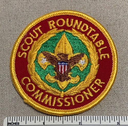Vintage ROUNDTABLE COMMISSIONER Boy Scout Leader Position Badge PATCH ...