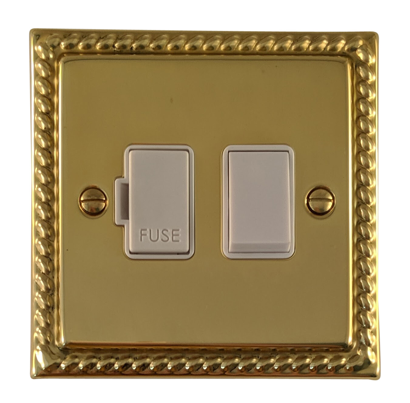 Monarch Roped Polished Brass MBW Light Switches, Plug Sockets, Dimmers ...