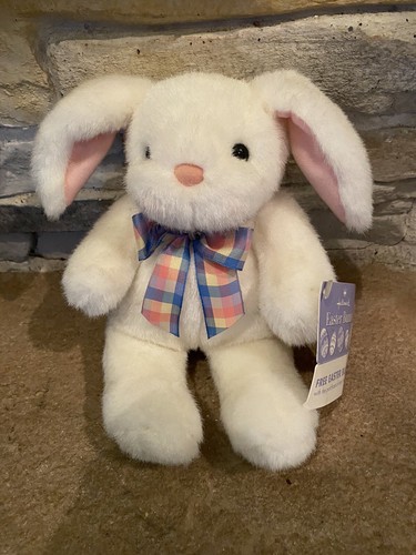 Vintage Hallmark Springer Bunny Rabbit Plush Easter Stuffed Animal 9 ...