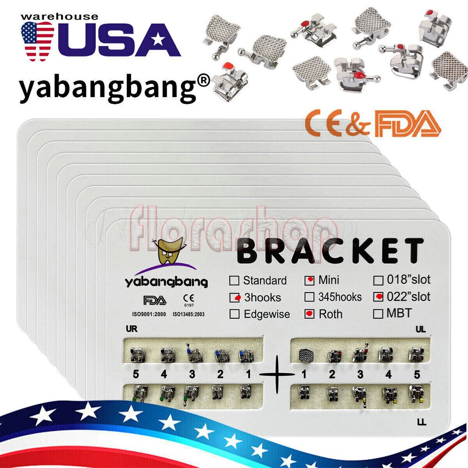 Dental Orthodontic Mini/Standard Bracket Braces / Elastic Niti Arch ...