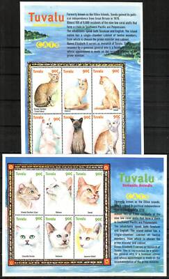 Tuvalu Stamp 839-840 - Cats | eBay