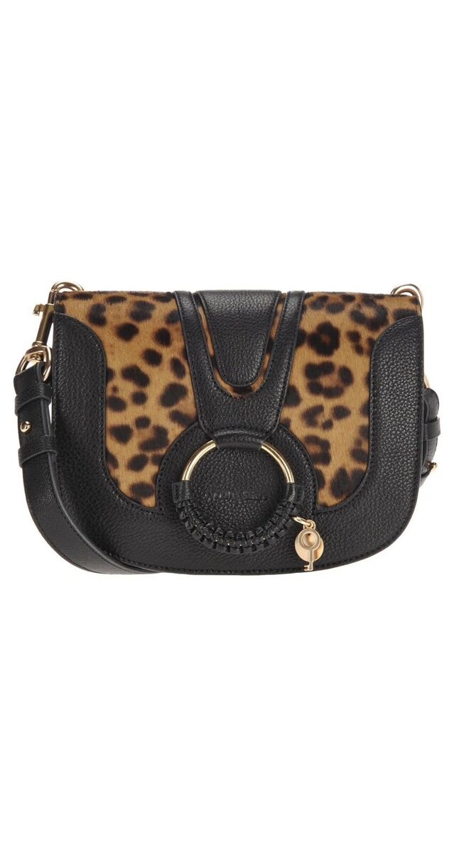 See By Chloe Hana Crossbody Handbag - Leopard Calf Hair New See By Chloe Hana Crossbody Handbag - Leopard Calf Hair New