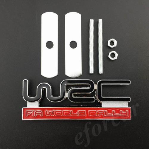 Metal WRC World Rally Championship Auto Car Front Grille Emblems Badge ...