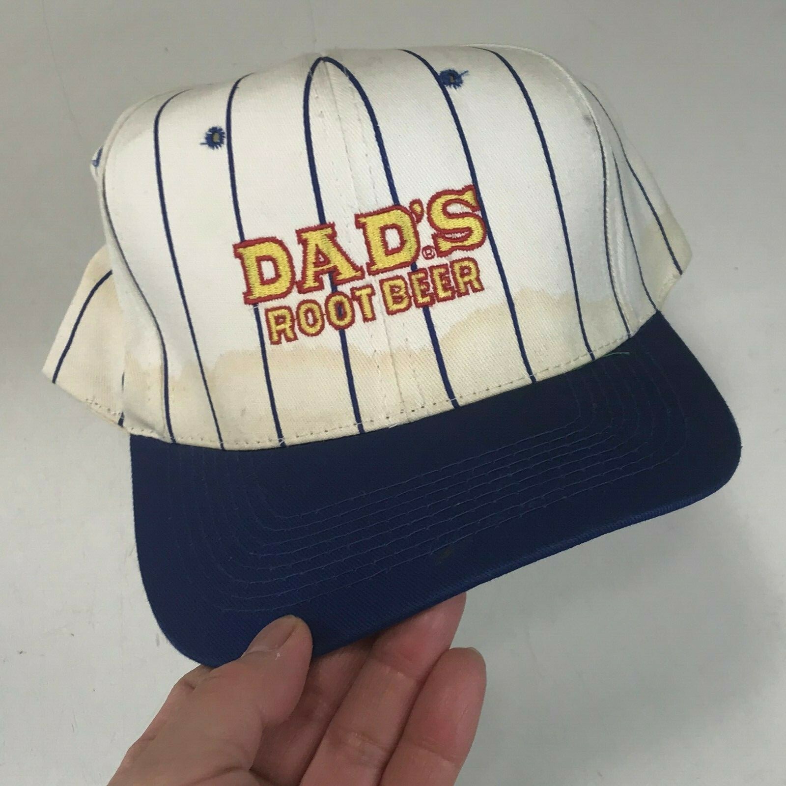 Dad's Root Beer Hat Cap Snapback Pinstripes Vintage | eBay