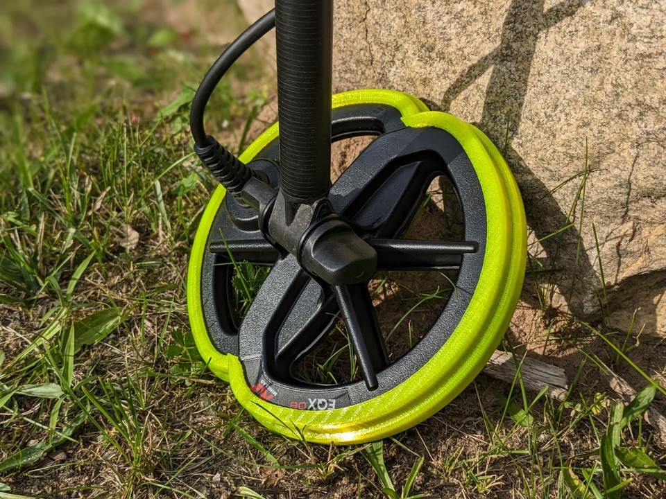 Minelab Equinox or CTX 6" Coil Bumper- Contoured Rubber Guard.~ NEON ...