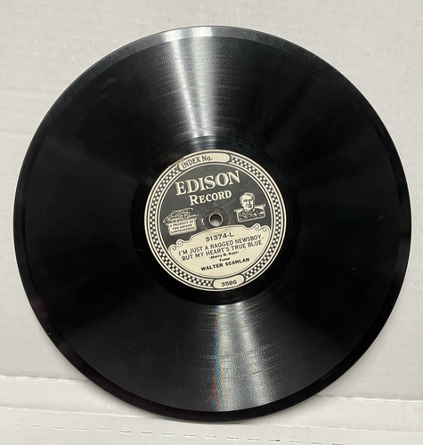 Edison Diamond Disc Record #51374 I'm Just a Ragged Newsboy/The ...