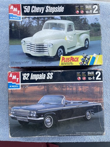 AMT/ERTL #8209 1:25 ‘62 Chevrolet Impala SS Kit & ‘50 Chevy Stepside ...
