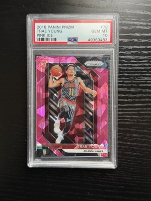 2018-19 Panini Prizm Trae Young #78 Pink Ice Prizm (RC) PSA 10 | eBay
