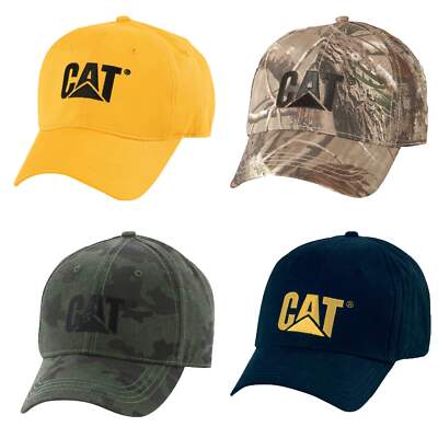 Caterpillar Men's CAT Trademark Logo Cap Adjustable Baseball Cap W01791 ...