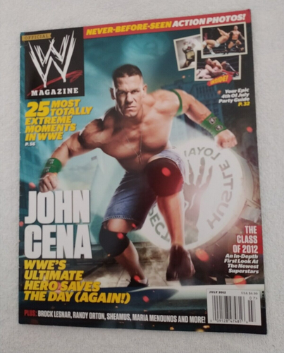 WWE Magazine July 2012 John Cena Cover Issue | eBay