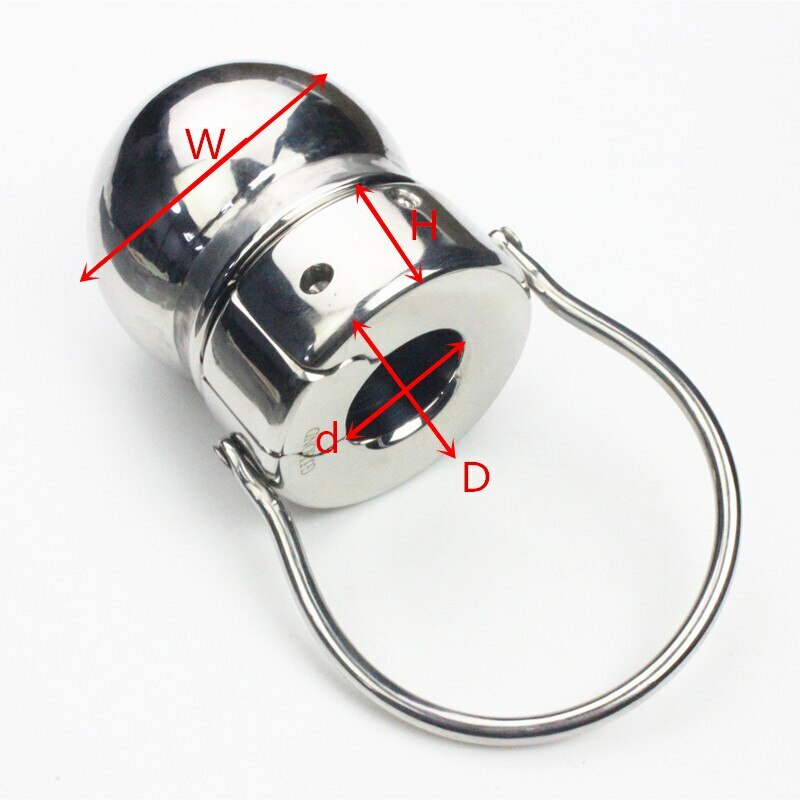 Stainless Steel Scrotum Pendant Balloon Cover Kick-proof Device Male ...