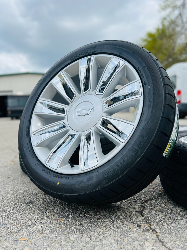 22" Cadillac Escalade Platinum Wheels Rims Tires Fits Factory 2020 2019 ...