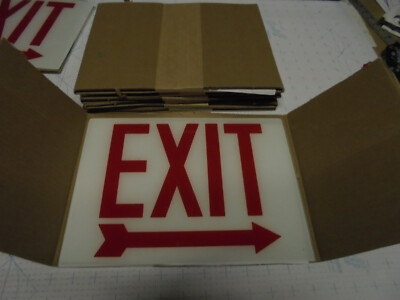 Exit Signs - Glass Exit Sign