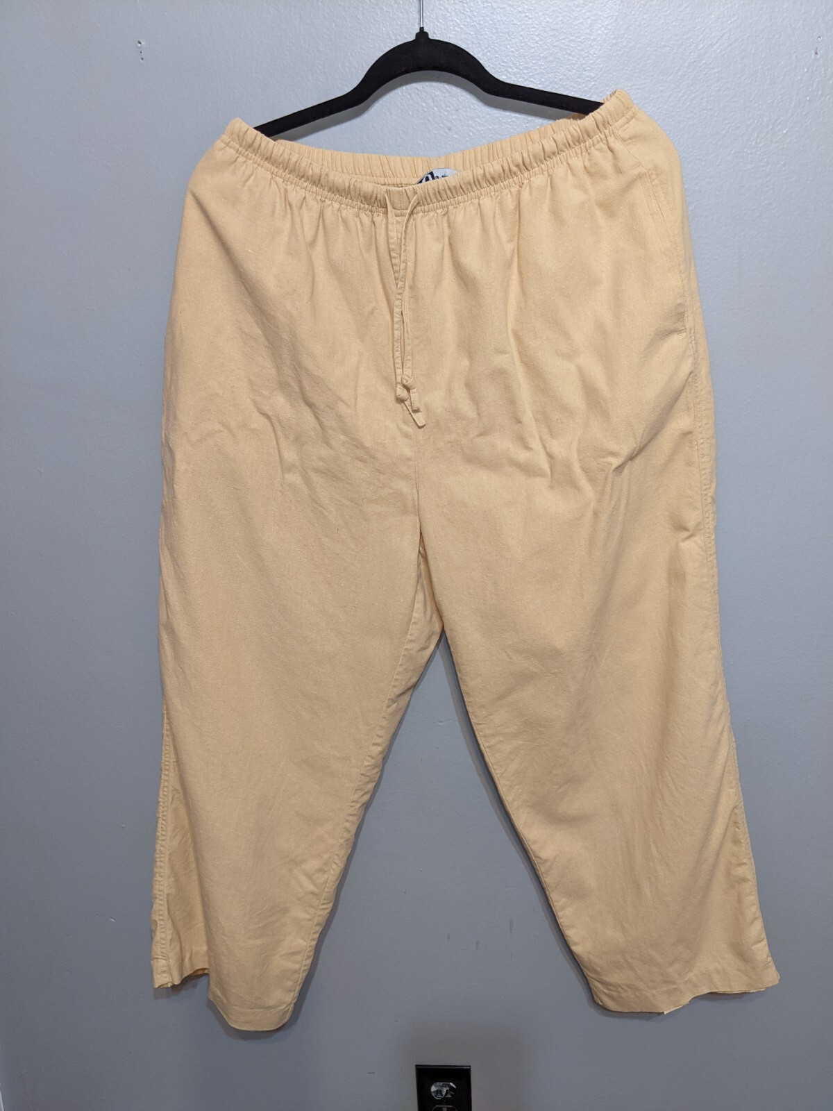 Ac-tiv-ology Vintage Beige silk lined Ankle Pants/Cap… - Gem