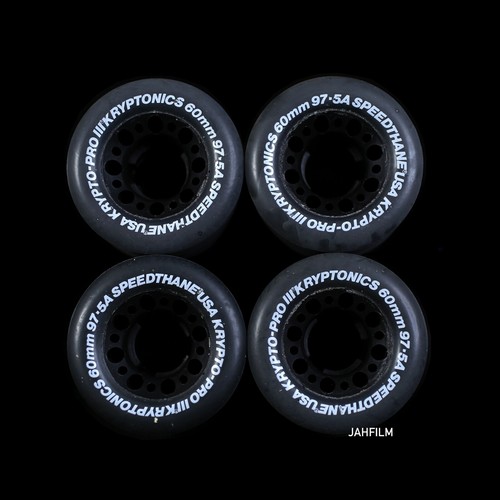 Kryptonics Skateboard Wheels 60mm 97.5a Black - Please Read | eBay