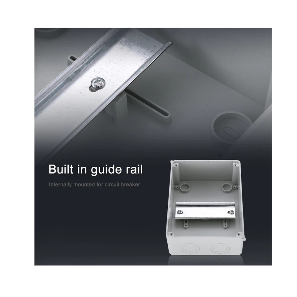 DIN Rail Enclosure IP65 Box Weatherproof Consumer Units Switches 2 ...
